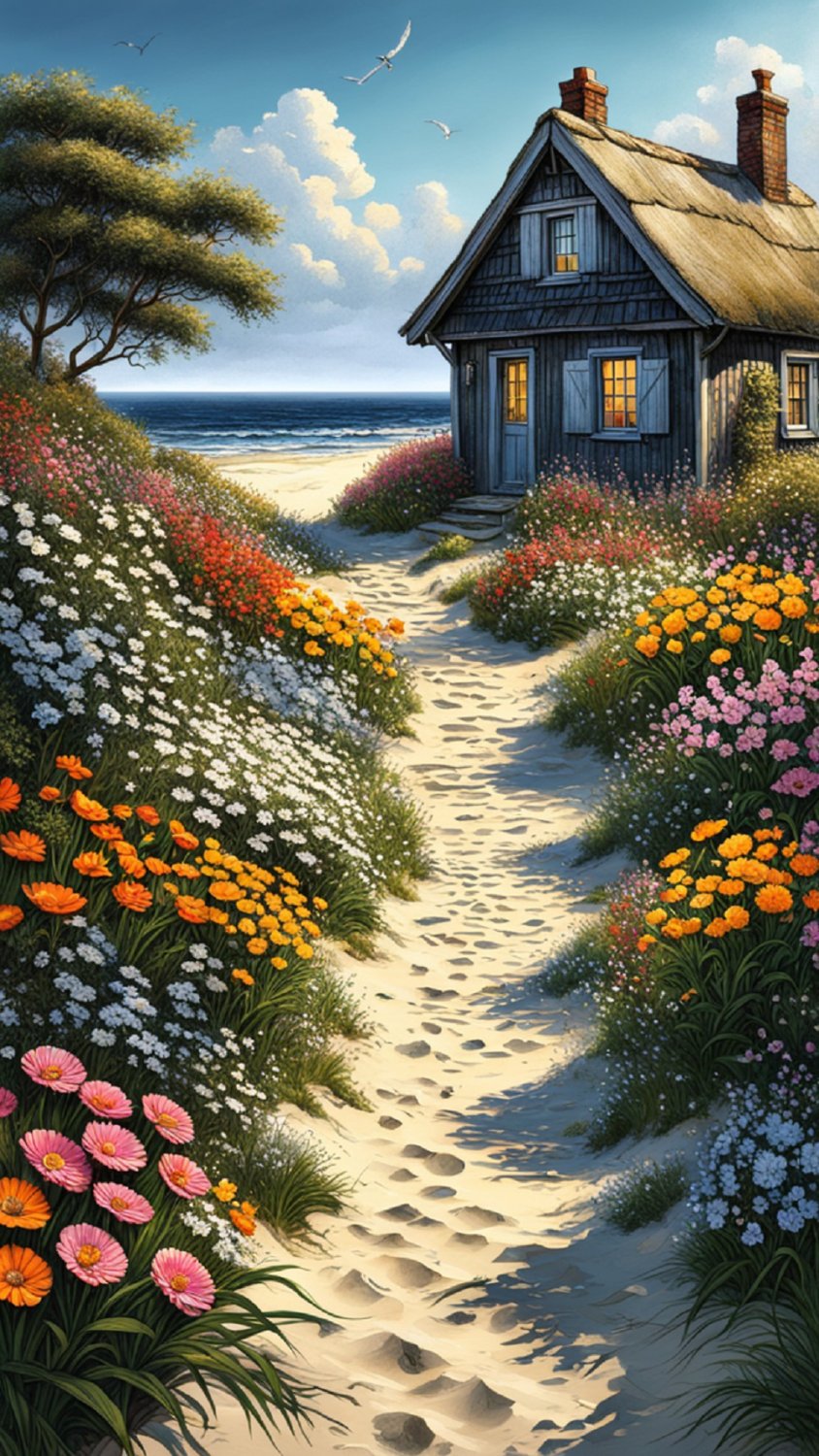 Solve Sun Starting to Set jigsaw puzzle online with 84 pieces