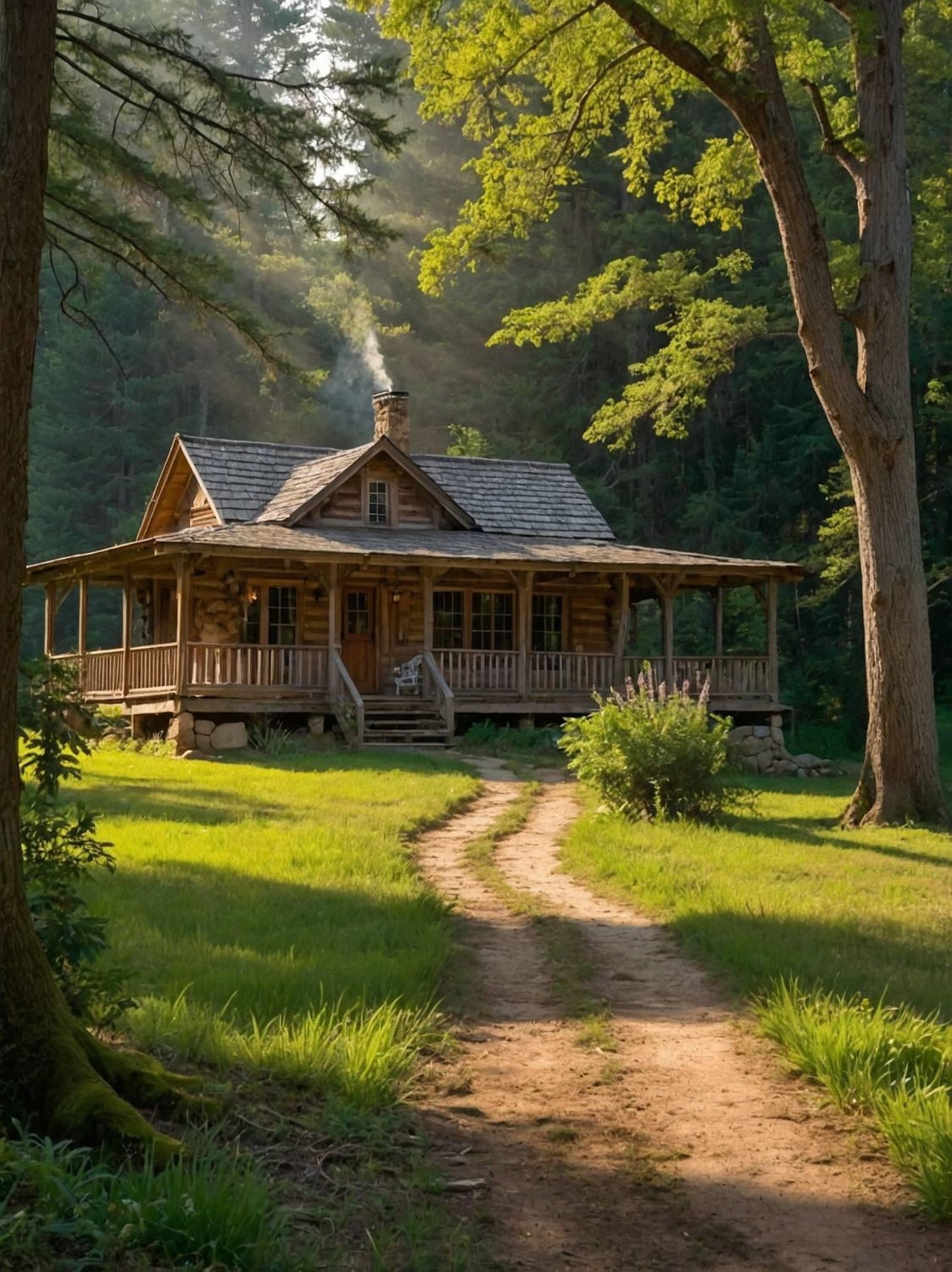 Solve Log Cabin jigsaw puzzle online with 63 pieces