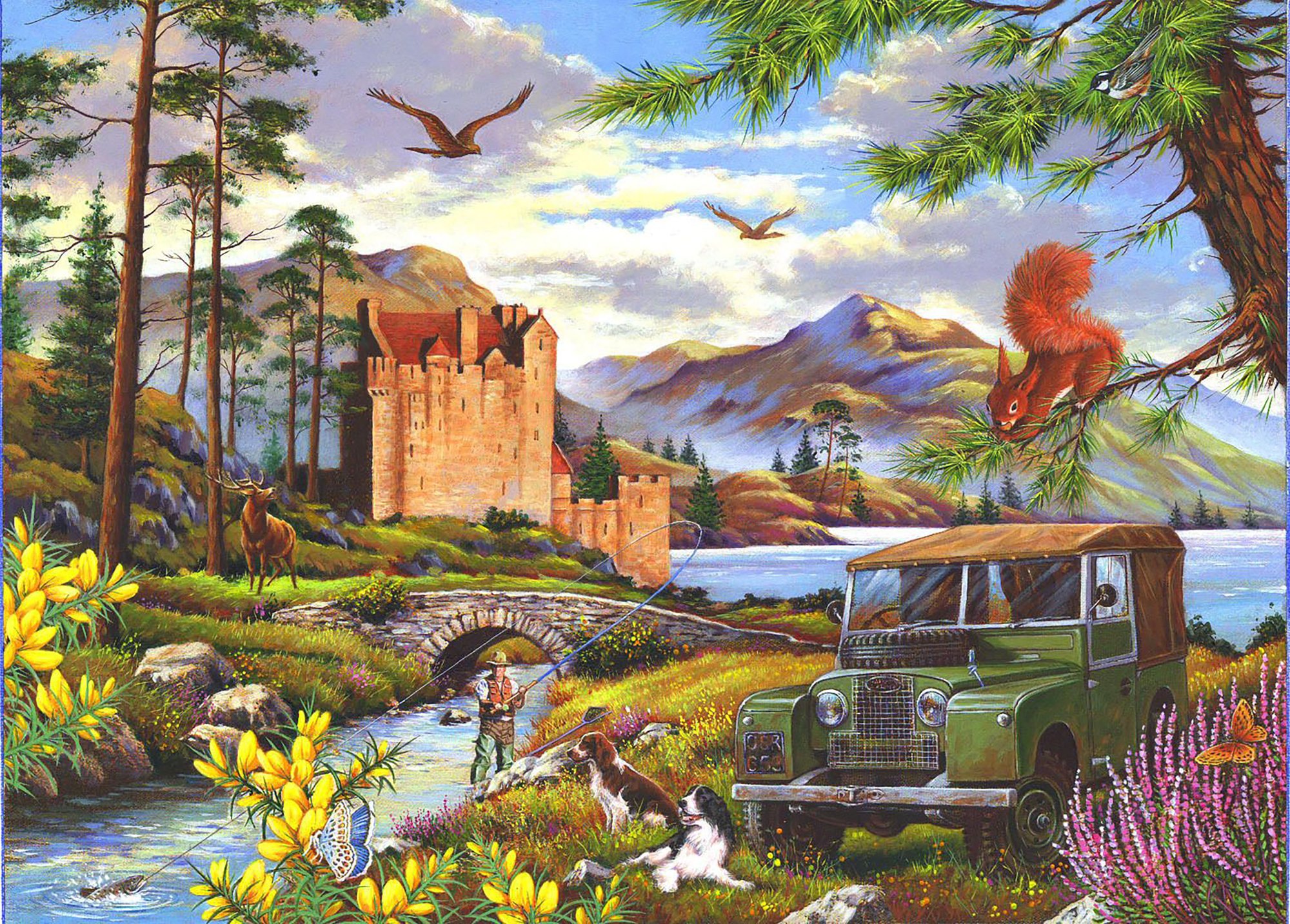 Solve Winter Feeding Unusual jigsaw puzzle online with 352 pieces