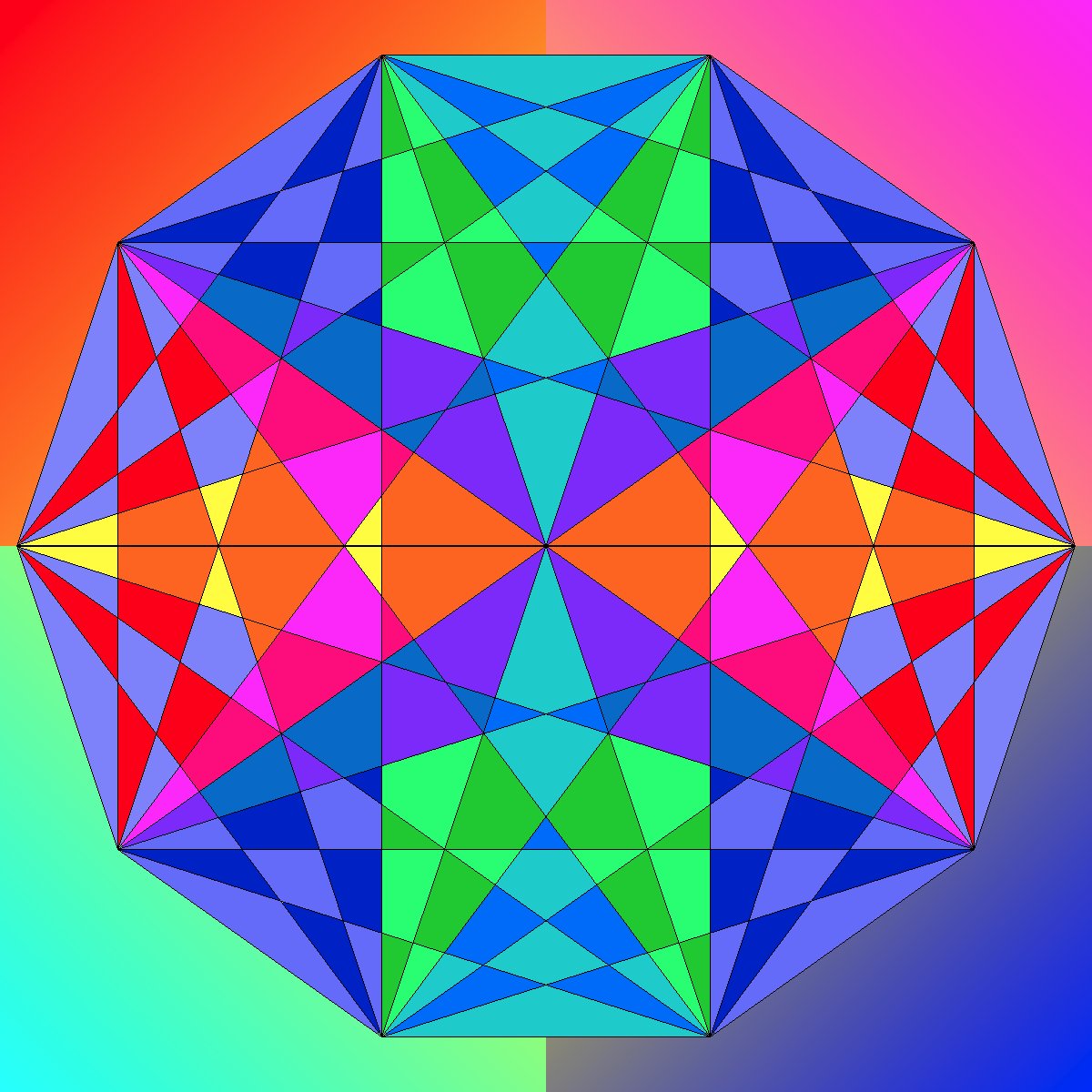 Solve Crystal dodecagon jigsaw puzzle online with 400 pieces