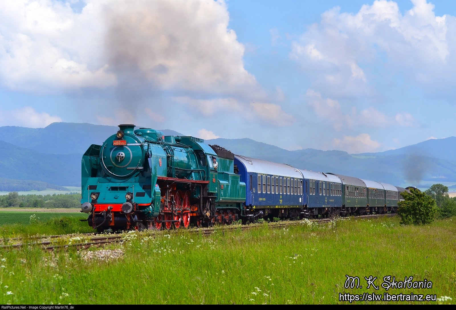Solve A Turquoise colored "gem" of a locomotive in beautiful ...