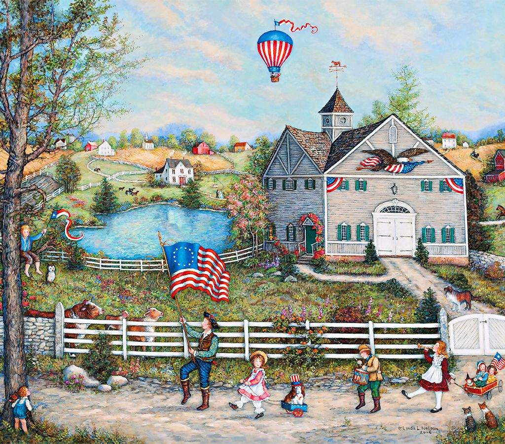 Solve July 4th Parade jigsaw puzzle online with 255 pieces