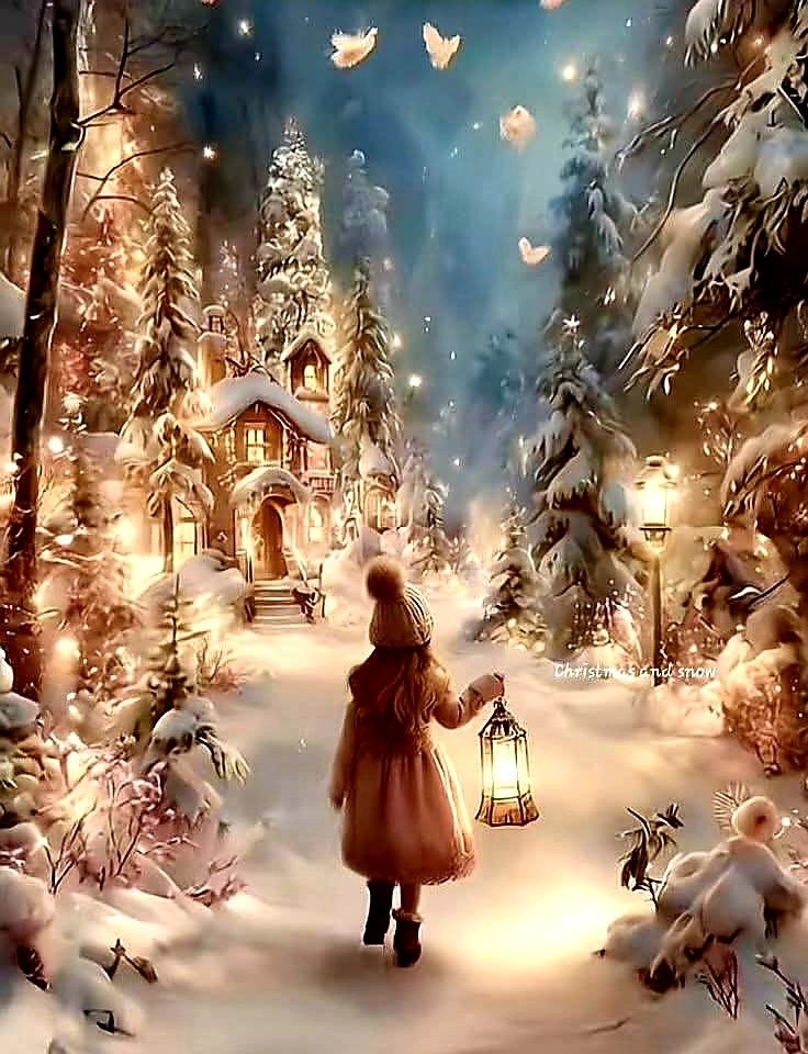 Solve Winters Glow jigsaw puzzle online with 99 pieces