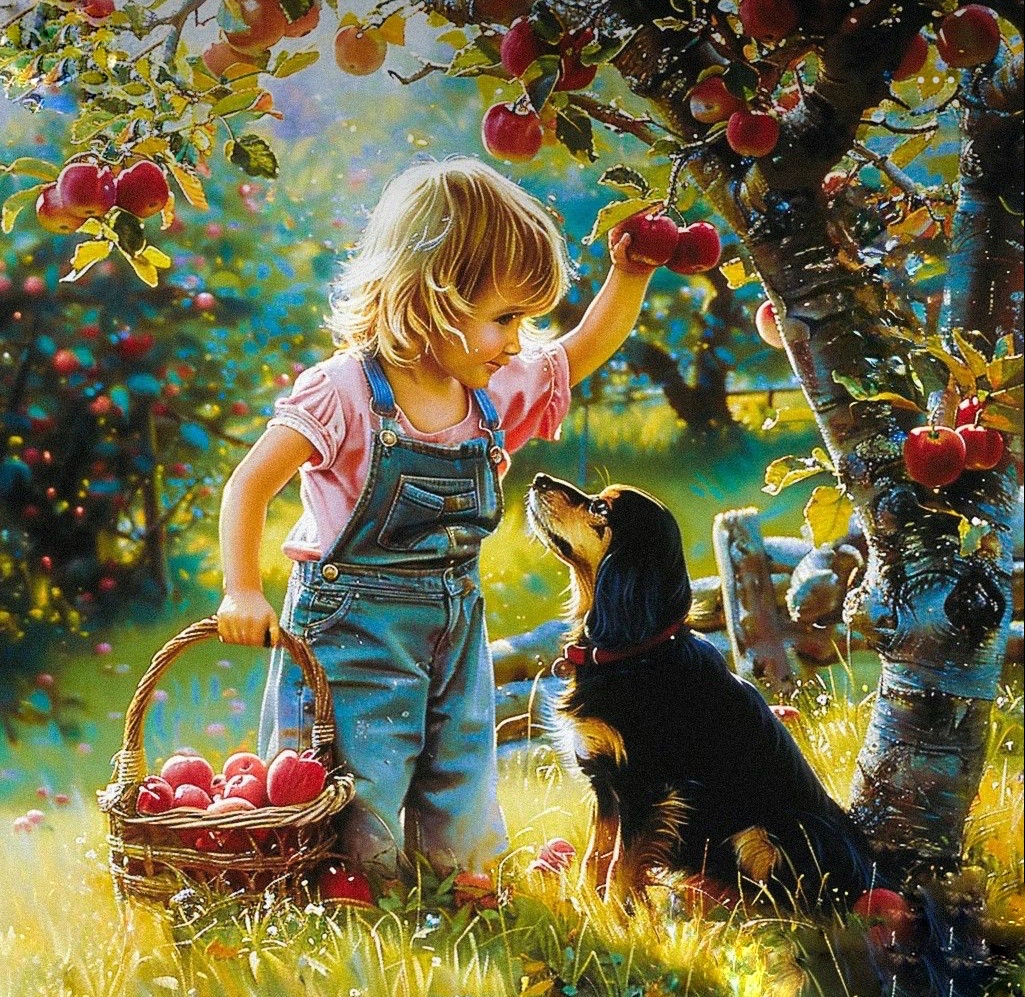 Solve Do you want an apple? jigsaw puzzle online with 225 pieces