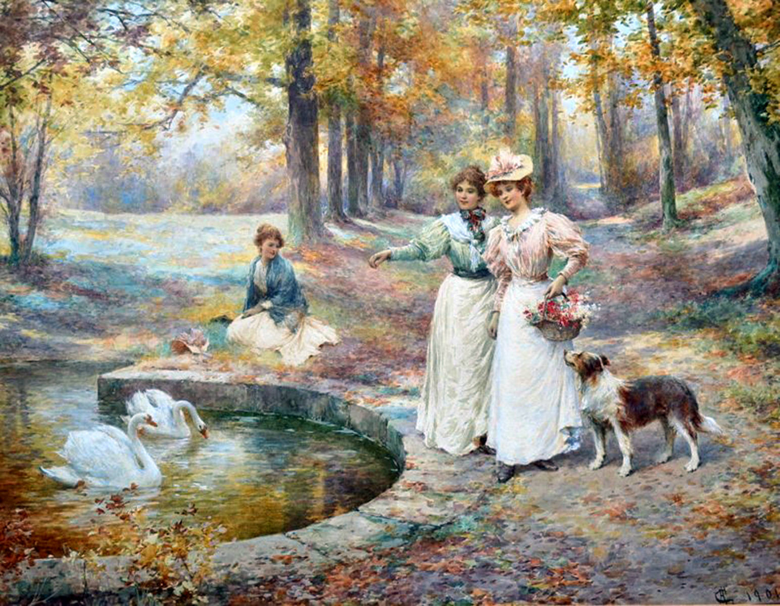 Solve Alfred Augustus Glendening, Jr (British 1861-1907) - Admiring the ...