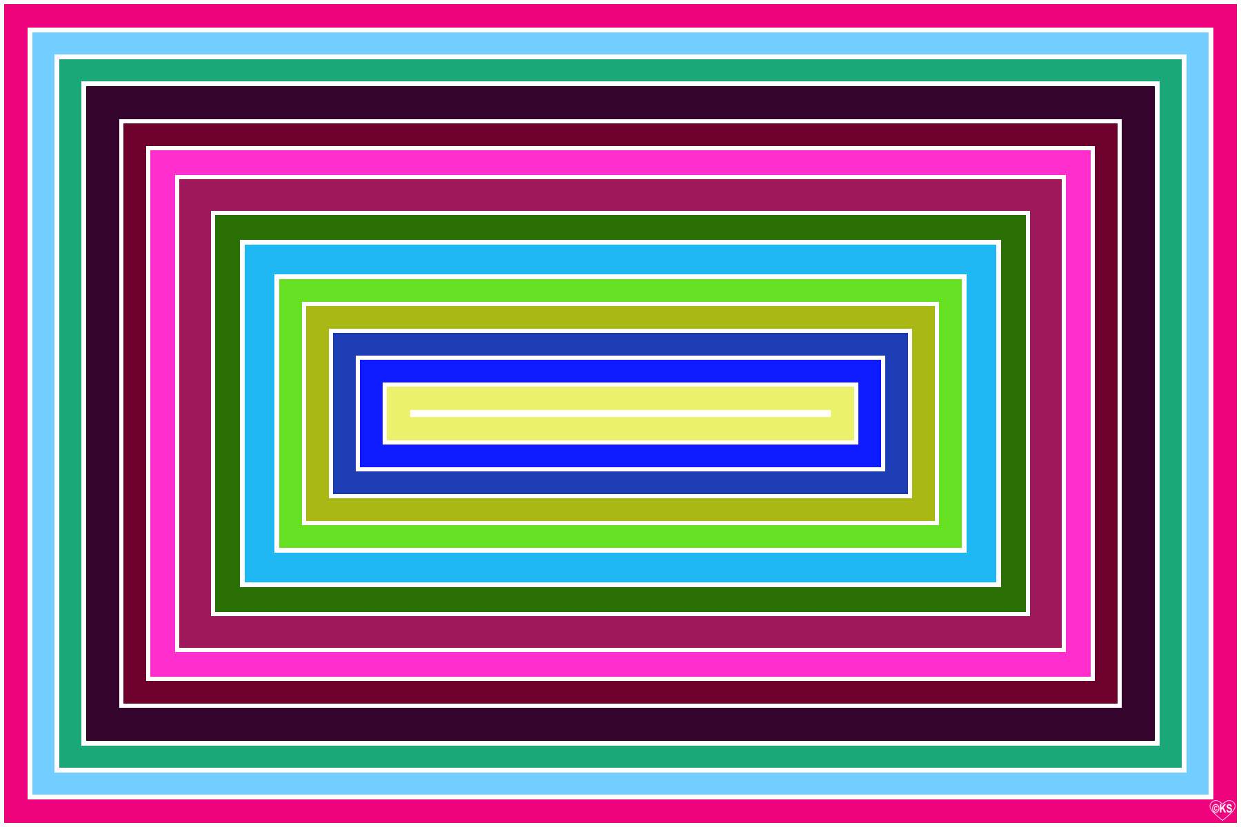 Solve Concentric Rectangles!! ~ H jigsaw puzzle online with 600 pieces