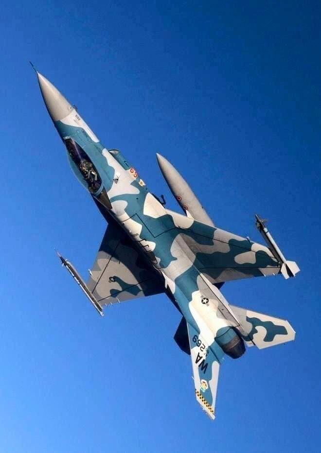 Solve F-16 in aggressor markings. jigsaw puzzle online with 96 pieces