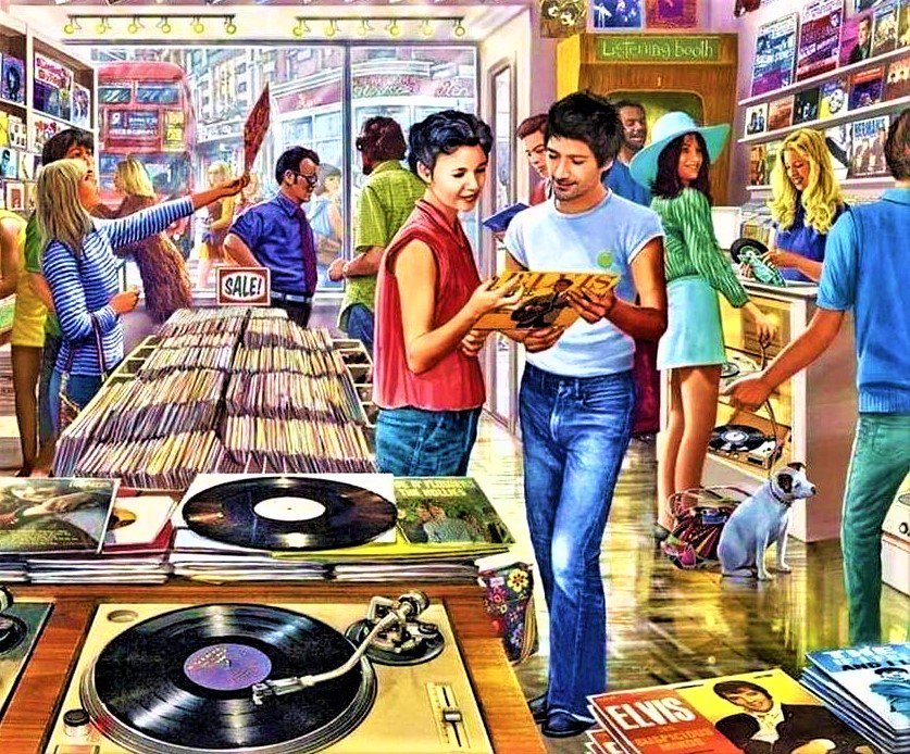Jigsaw Puzzle | YESTERYEAR RECORD STORE | 120 pieces | Jigidi