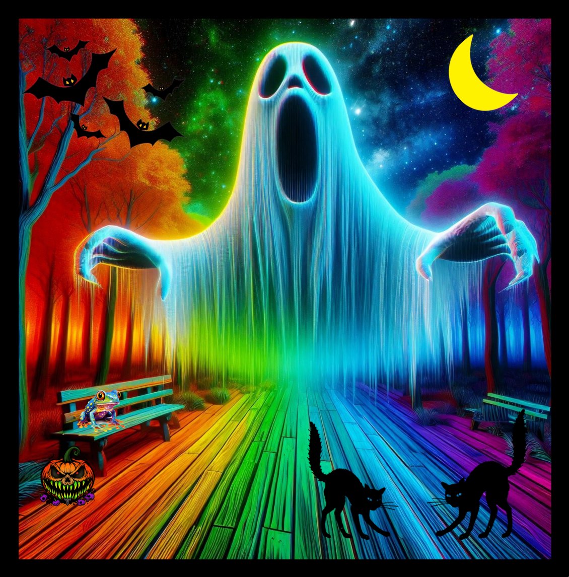 Solve Halloween Barbara Pixabay Park Ghost jigsaw puzzle online with ...