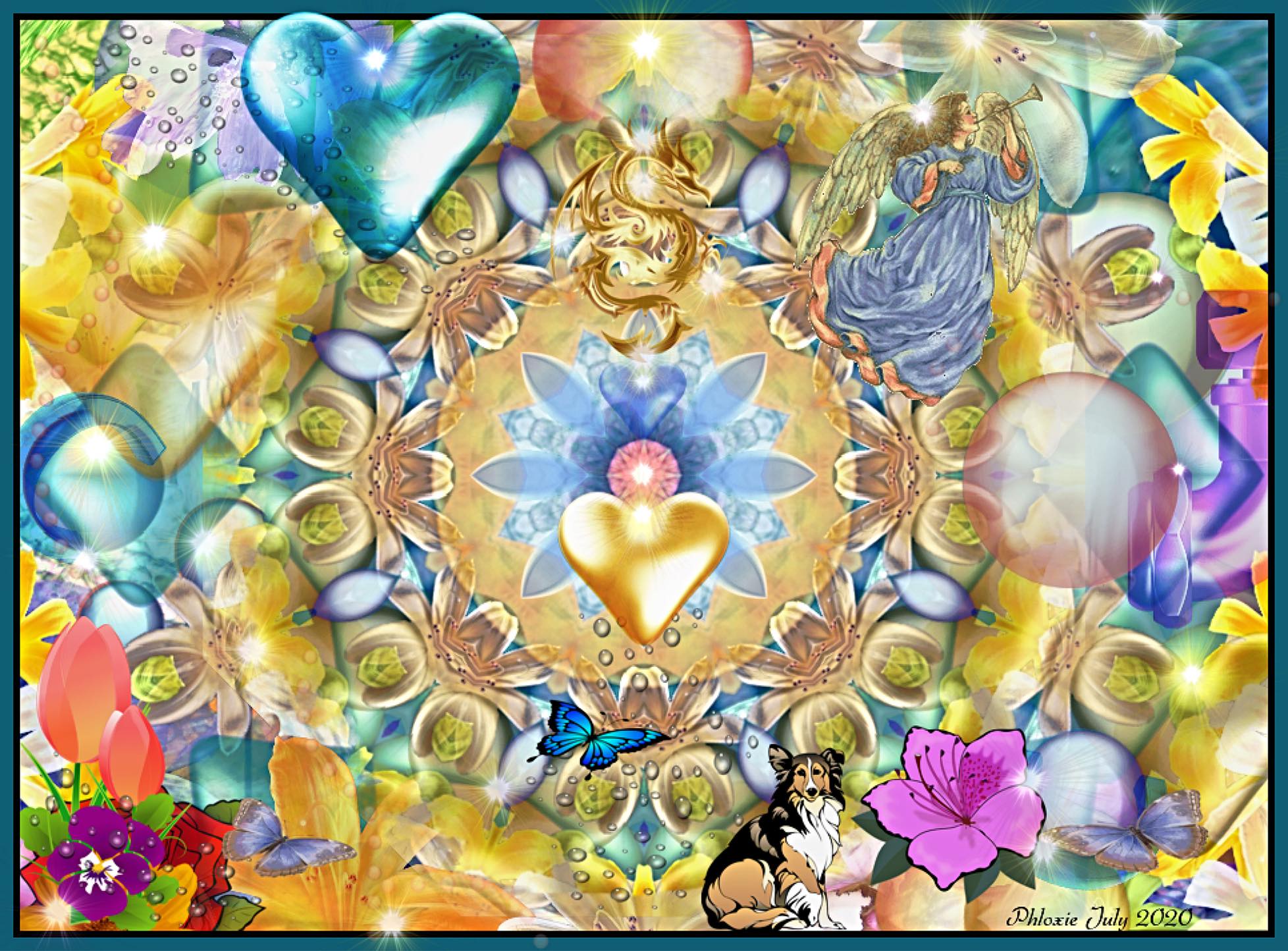 Solve a bit of gold, a bit of rain, a bit of music jigsaw puzzle online ...