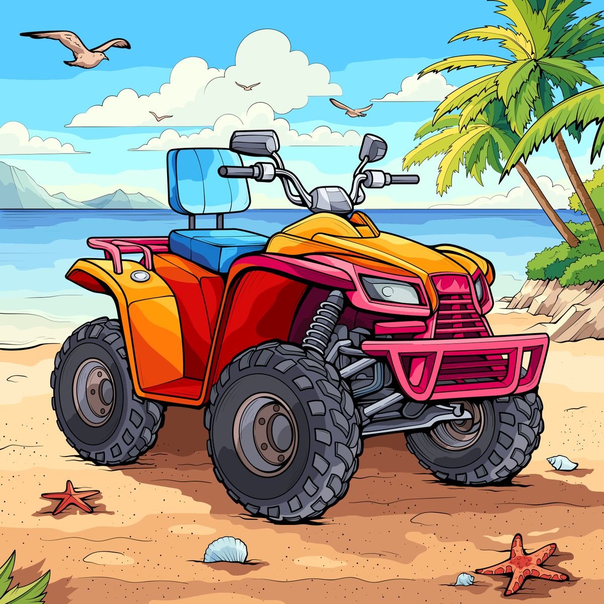 Solve Quad bike (the number of pieces can be changed from 9 to 440 ...