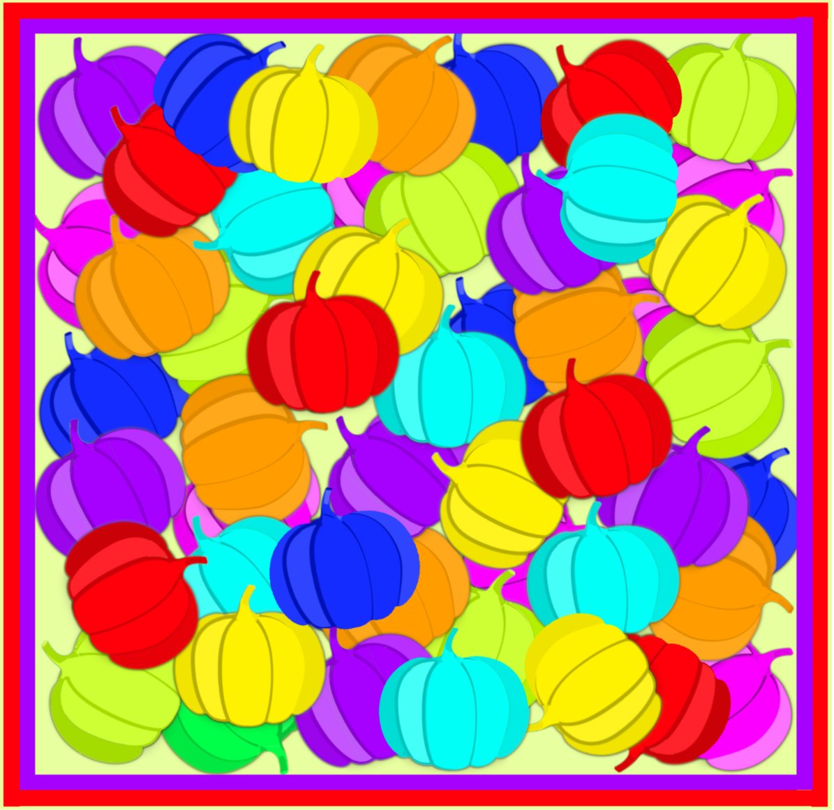 Jigsaw Puzzle | 49 pieces | Fall Pumpkins | Jigidi