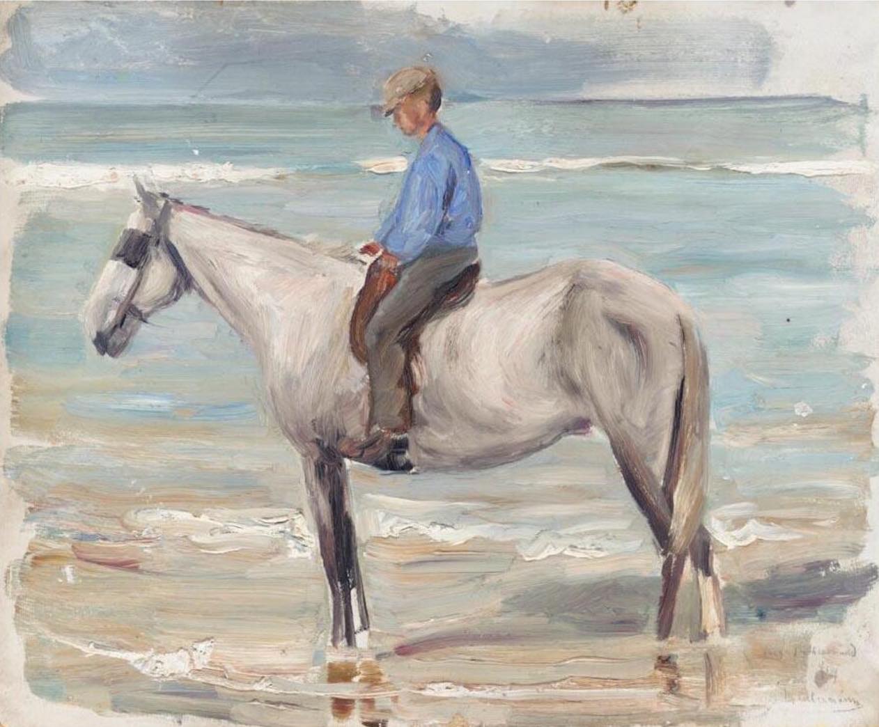 Solve Max Liebermann (German, 1847–1935), Boy Riding by the Sea jigsaw ...