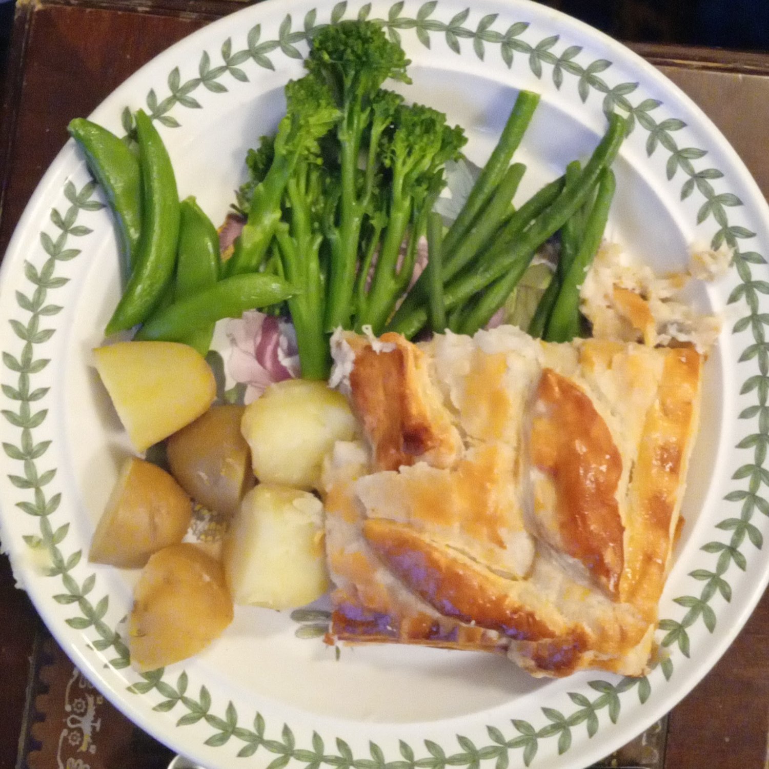 Jigsaw Puzzle | 144 pieces | Cape Cod Pie with potatoes and greens ...