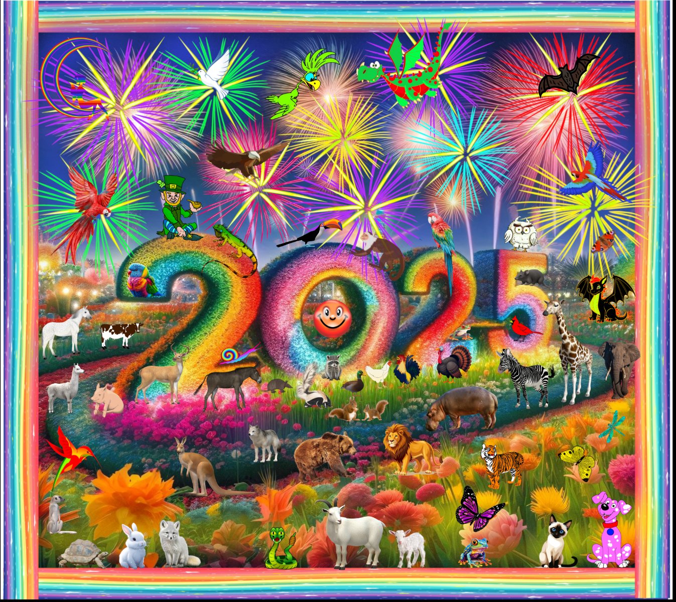 Solve Fireworks and Count the Critters New Year jigsaw puzzle online ...