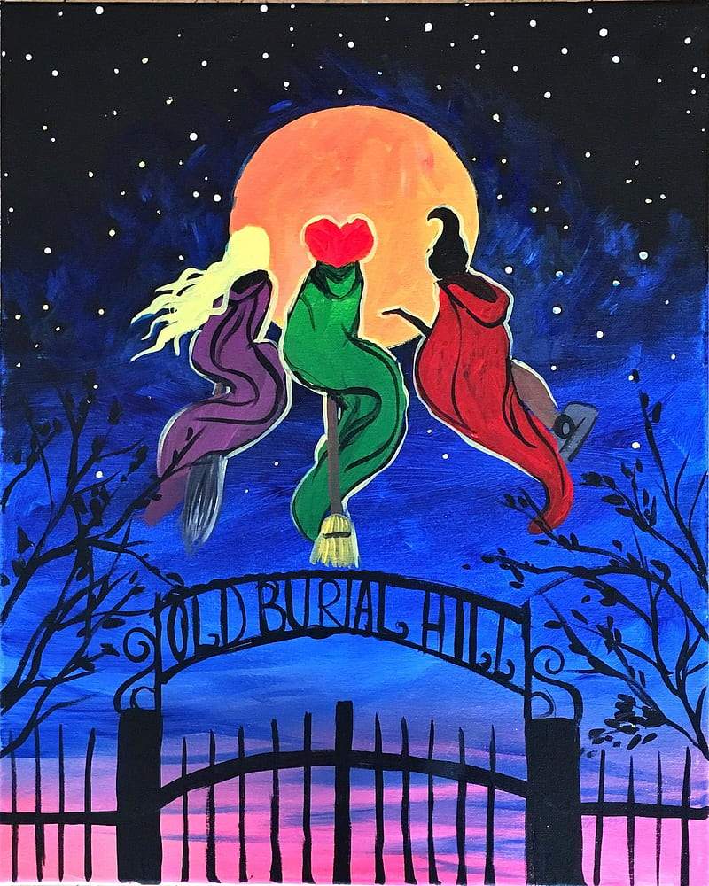 Solve hocus-pocus-halloween-pumpkins-trick-or-treat-witches jigsaw ...