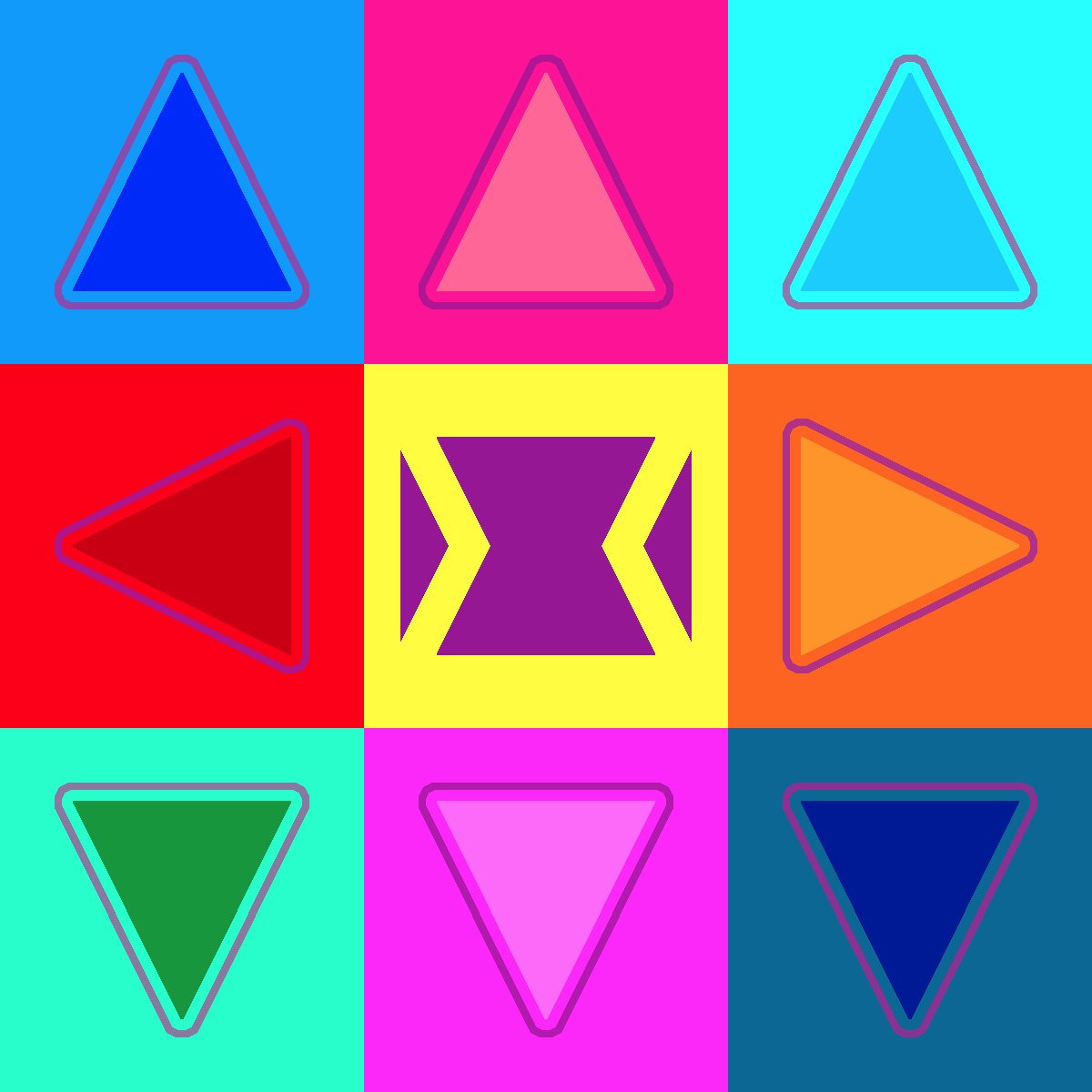 Solve easy triangles jigsaw puzzle online with 400 pieces