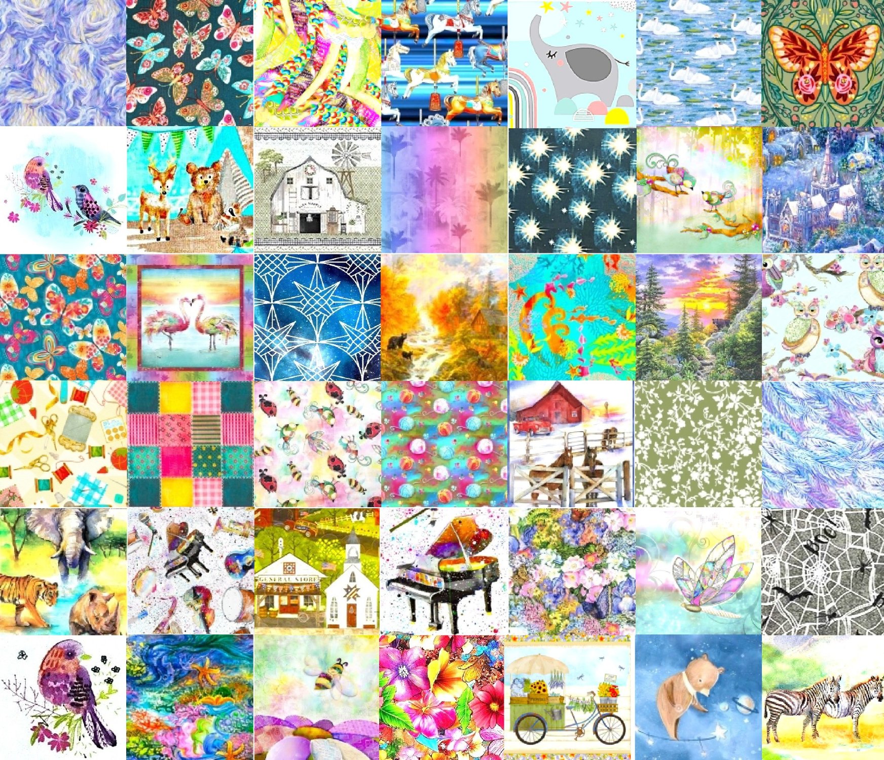 Solve PATCHWORK 3 WISHES jigsaw puzzle online with 378 pieces