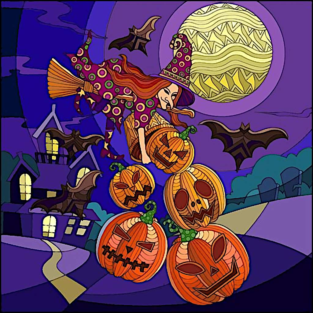 Solve Halloween jigsaw puzzle online with 64 pieces