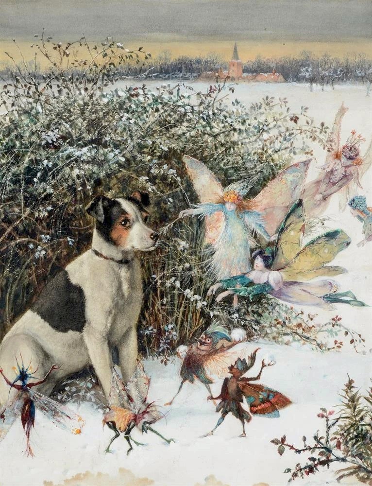 Solve Snowy Mischief, John Anster Fitzgerald jigsaw puzzle online with ...