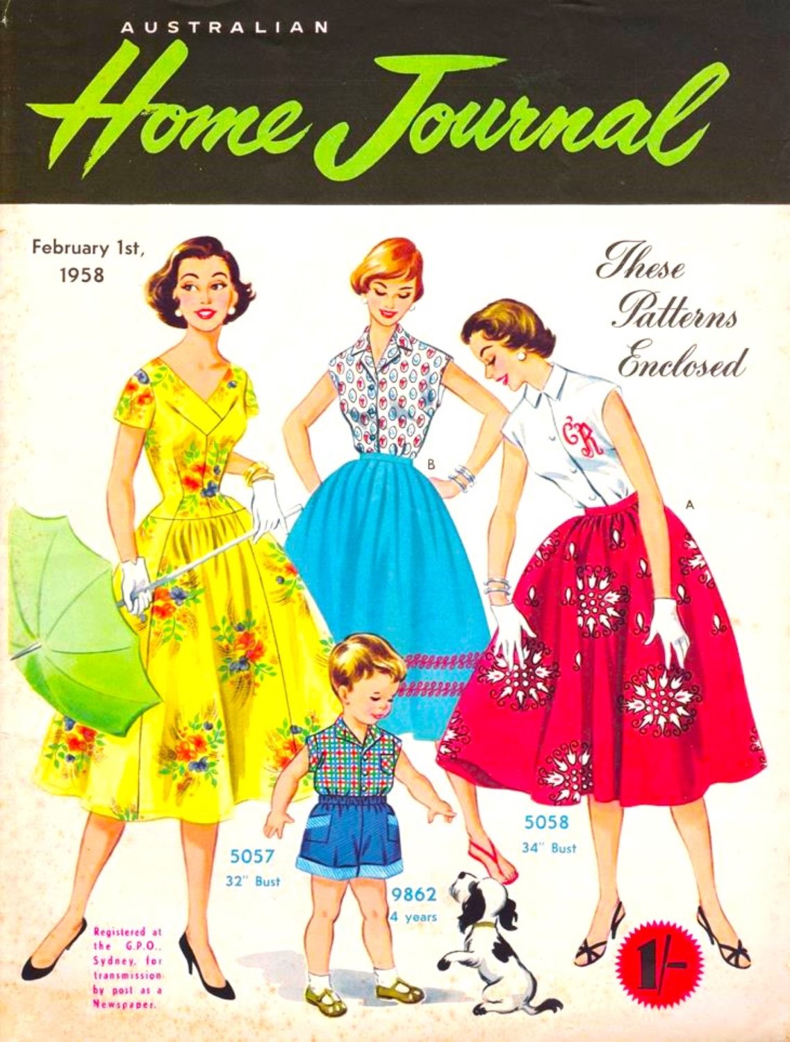 Solve Australian Home Journal Fashions- Feb. 1st 1958 jigsaw puzzle ...