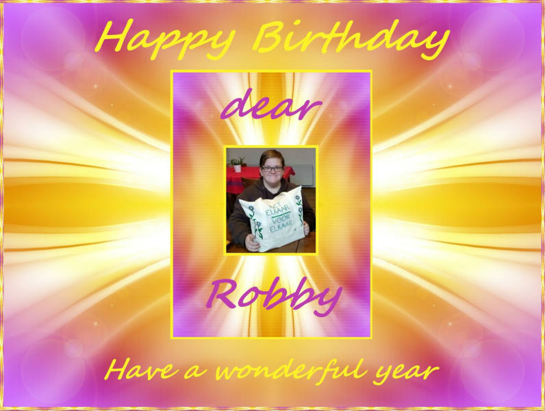 Solve Happy Birthday dear Robby (RobMuijt) jigsaw puzzle online with 12 ...