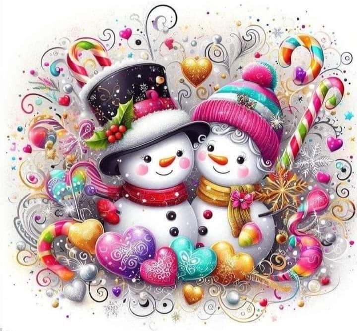 Solve Snowmen ⛄️ jigsaw puzzle online with 144 pieces