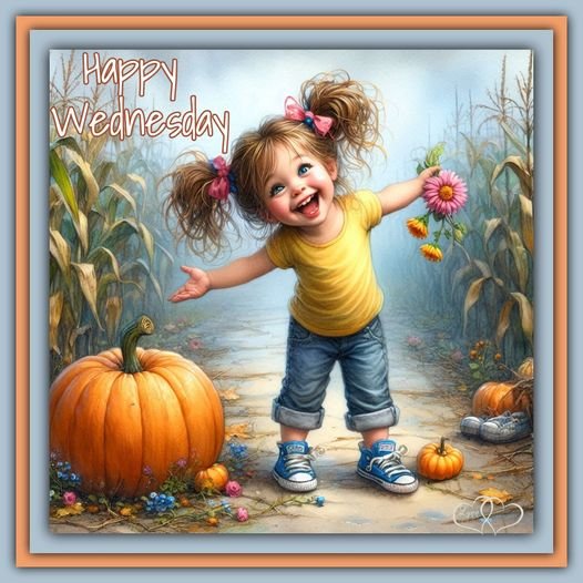 Solve Good morning - Happy Wednesday! jigsaw puzzle online with 64 pieces