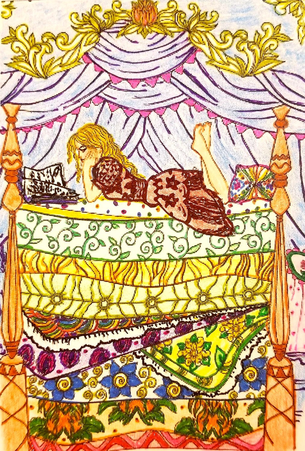 Solve Princess and Pea jigsaw puzzle online with 70 pieces