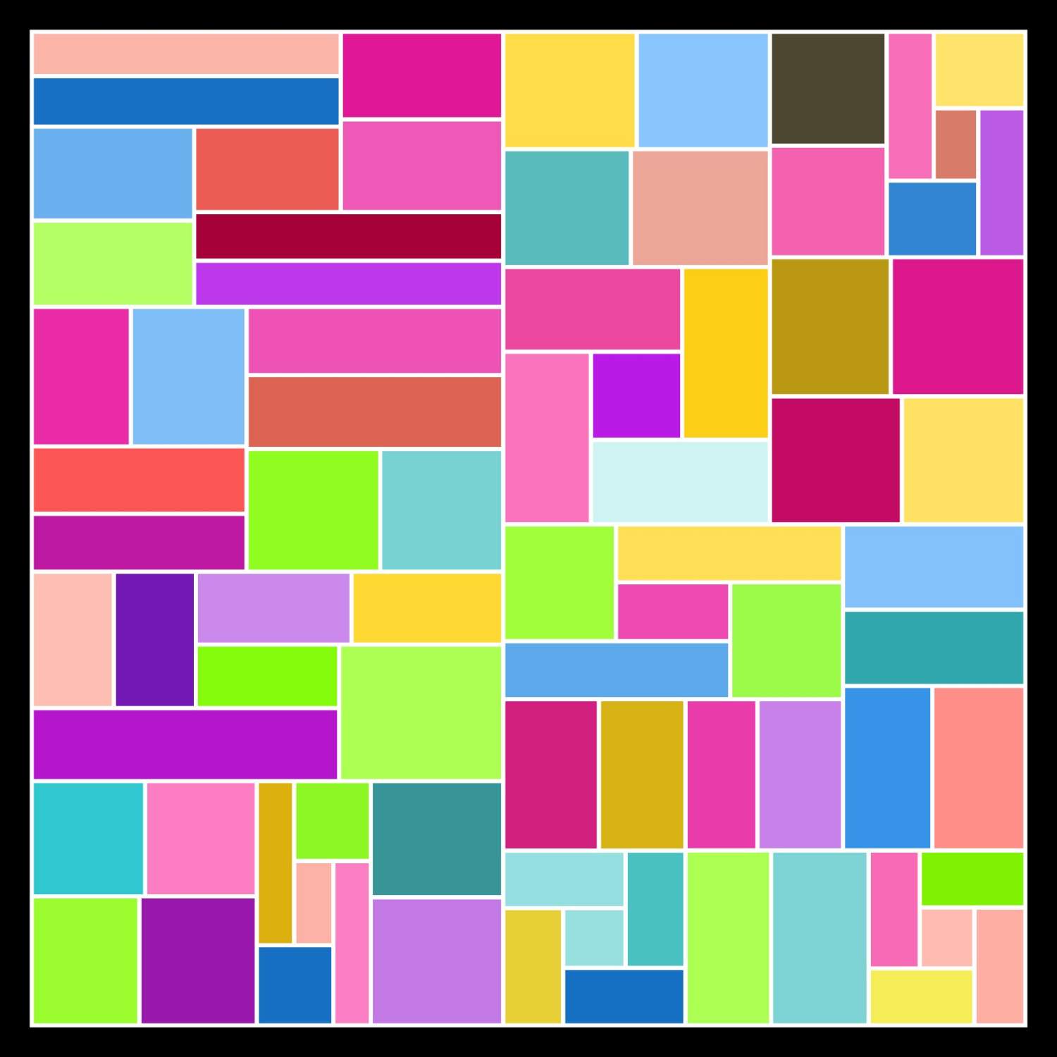 Solve 80 Rectangles jigsaw puzzle online with 256 pieces