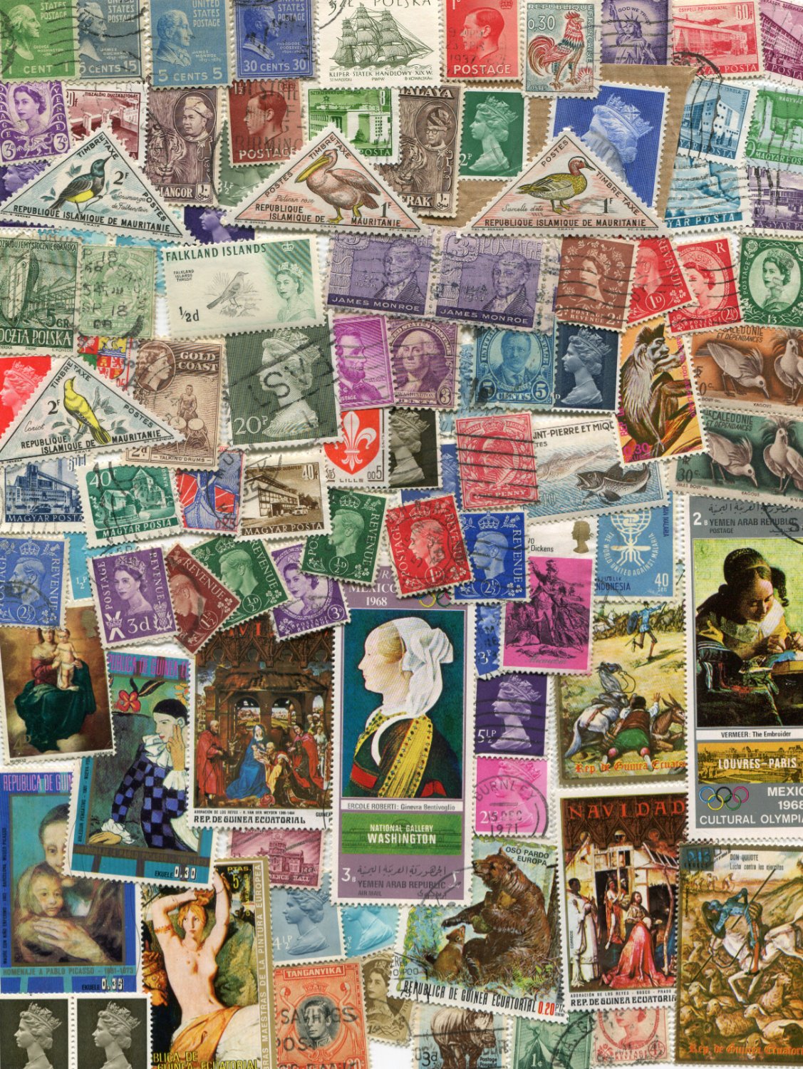 Solve stamps jigsaw puzzle online with 594 pieces