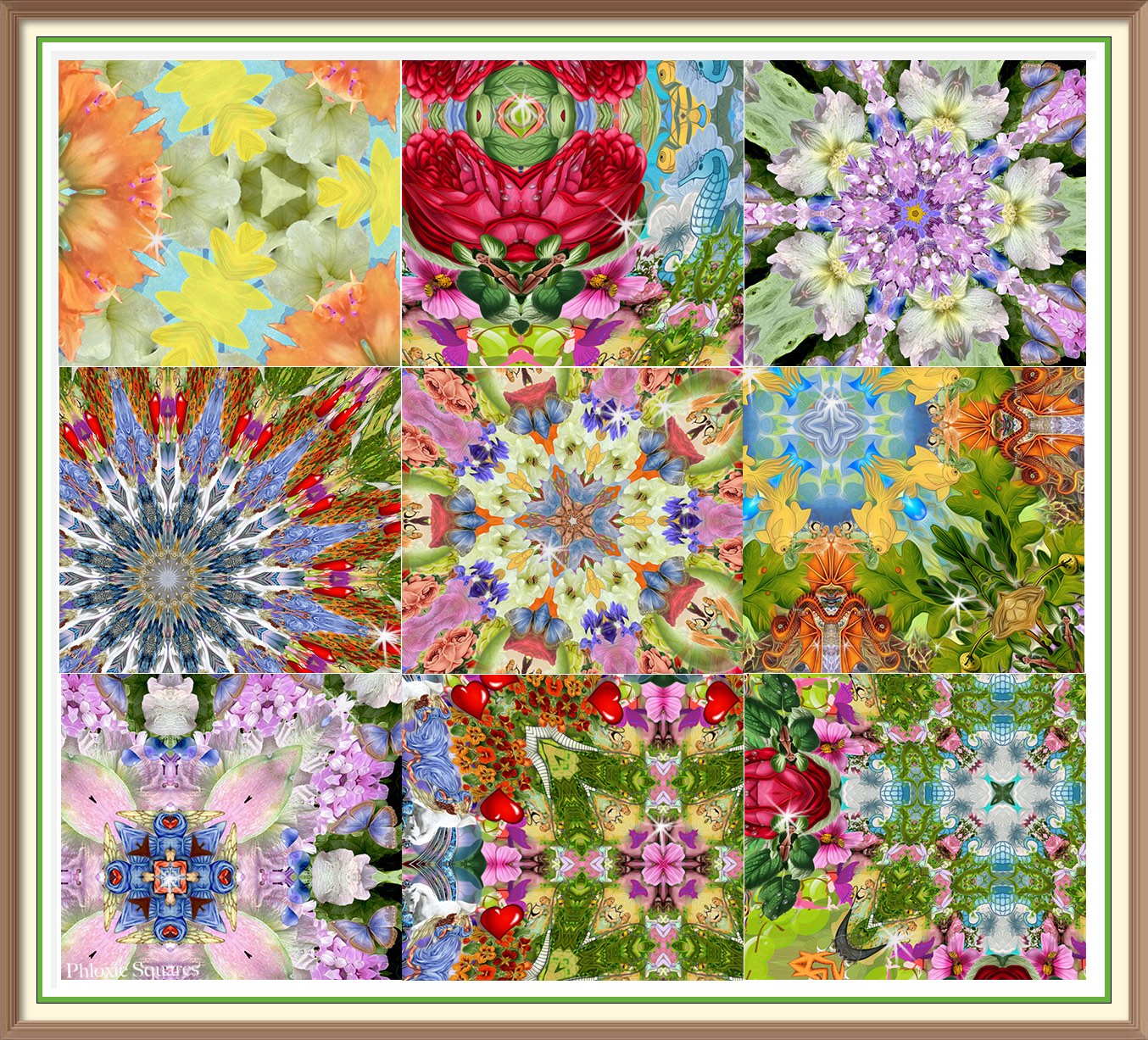 Solve Phloxie Squares jigsaw puzzle online with 90 pieces