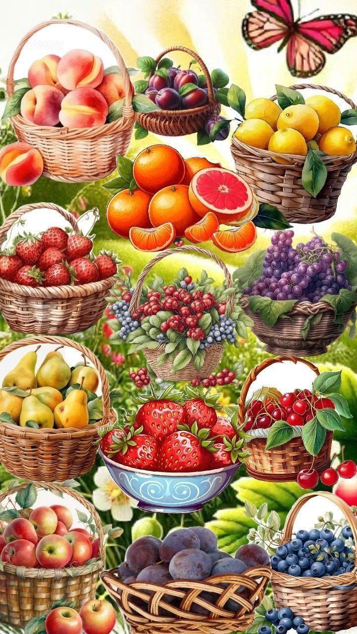Jigsaw Puzzle | 66 pieces | Baskets of Fruit | Jigidi