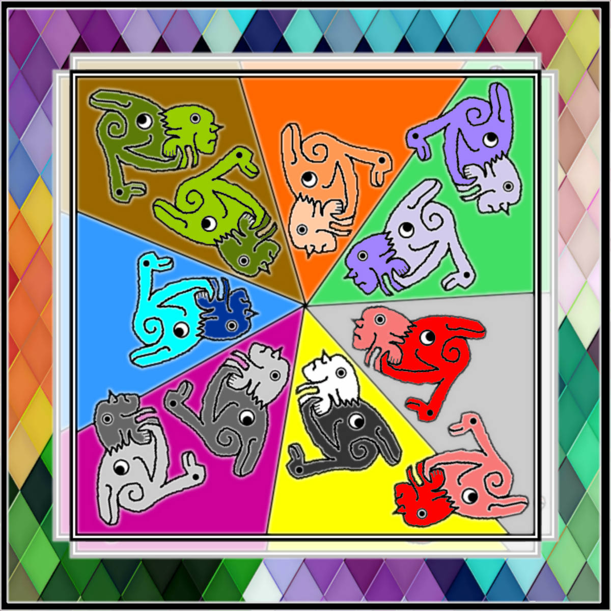 Solve several faces jigsaw puzzle online with 289 pieces