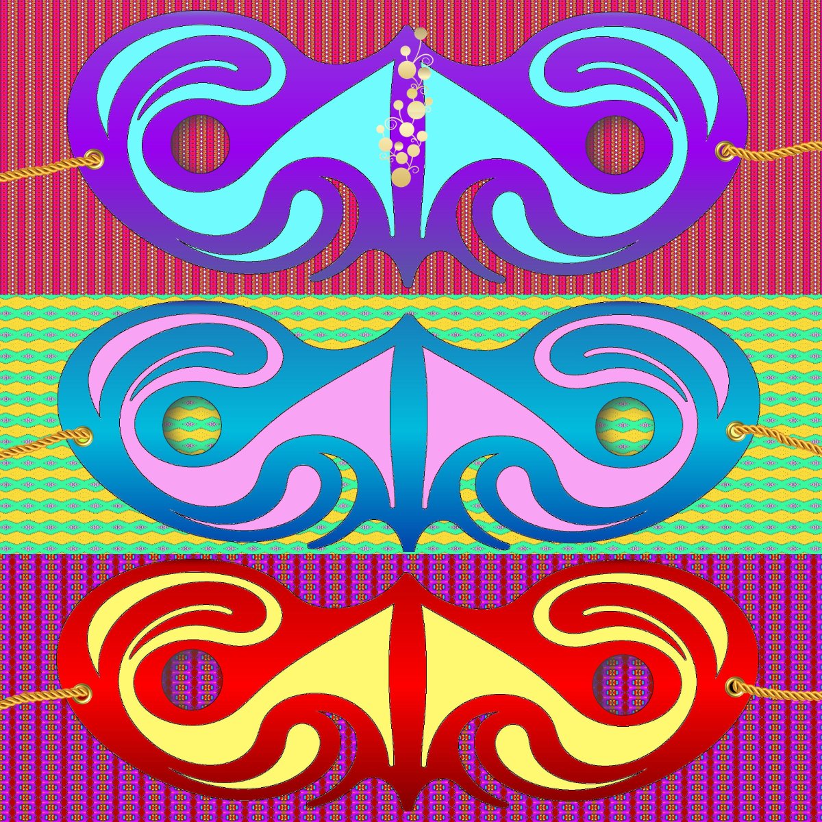 Solve MASKS jigsaw puzzle online with 36 pieces