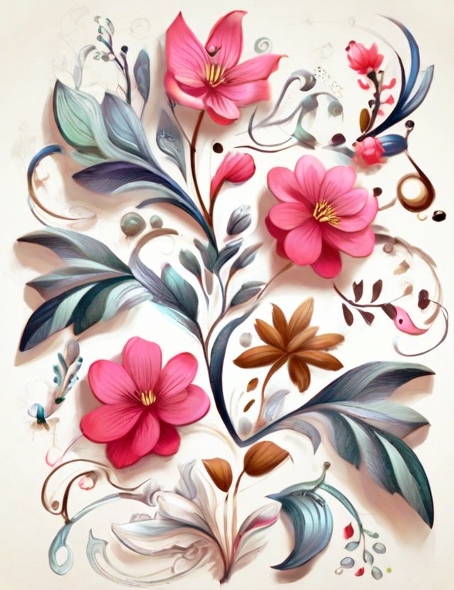 Solve Some high quality organic flower patterns jigsaw puzzle online ...