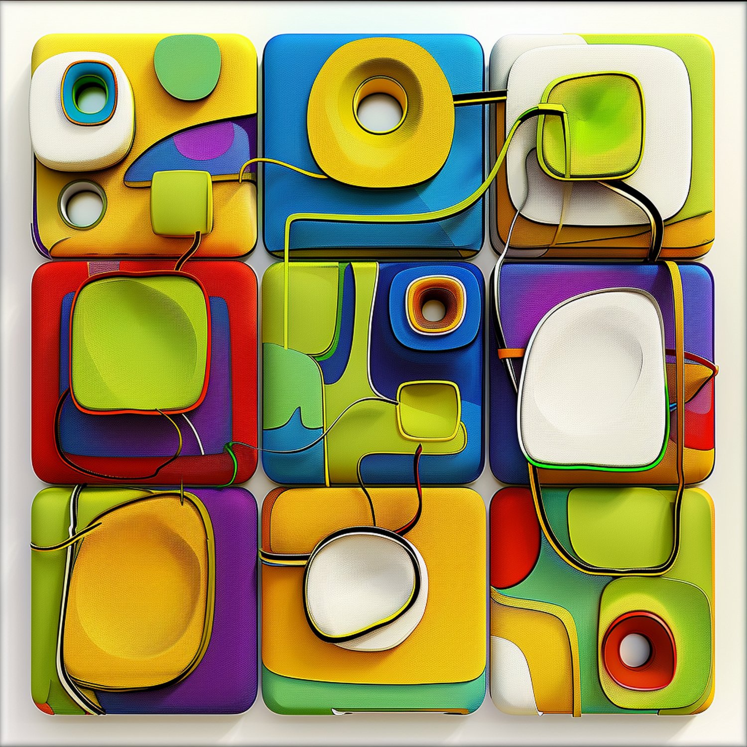 Solve Pattern jigsaw puzzle online with 81 pieces