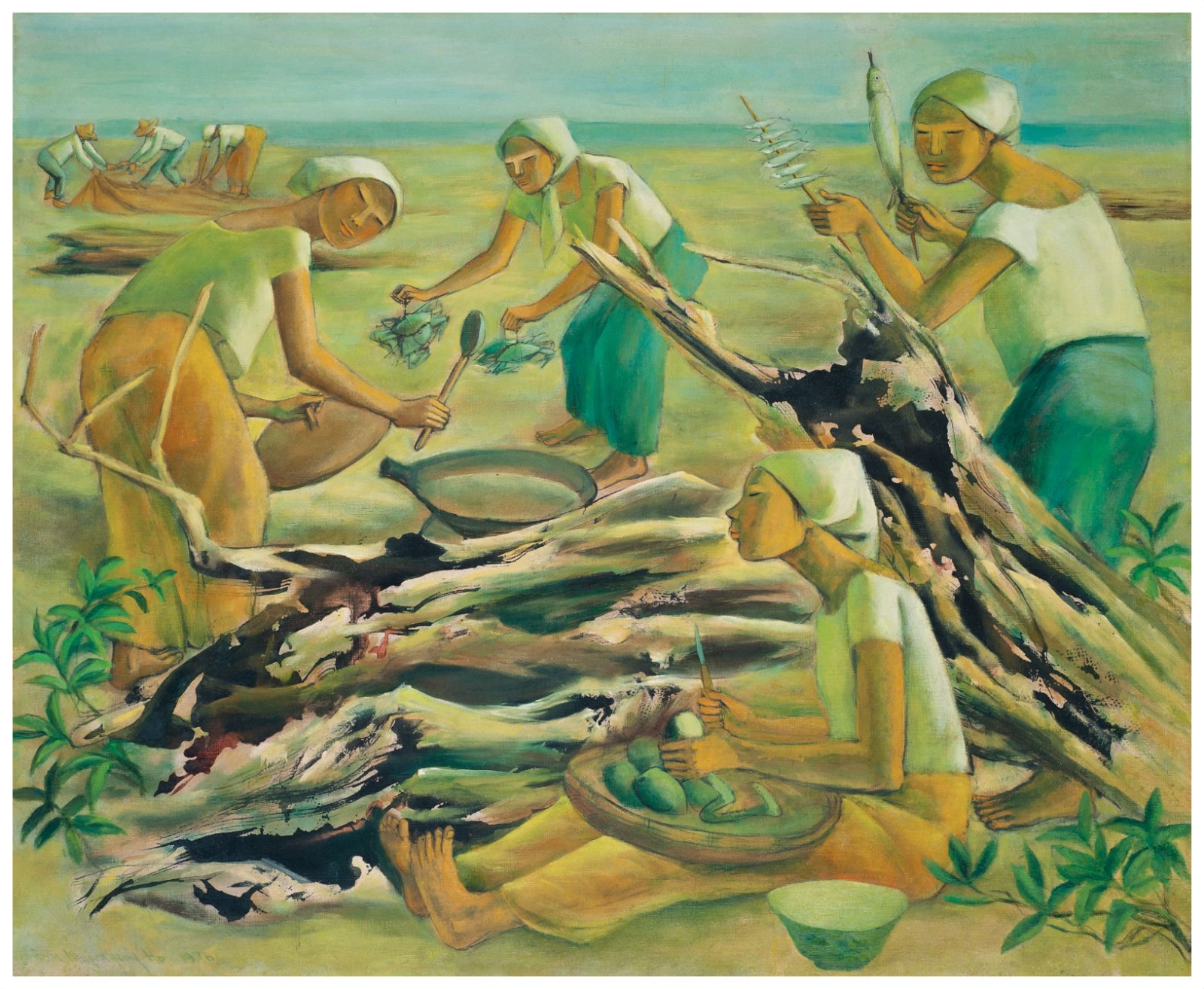 Solve Women by the Seaside ~ Anita Magsaysay-Ho (Philippines) jigsaw ...