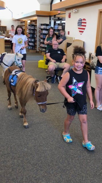 Solve Fun day at the library jigsaw puzzle online with 45 pieces