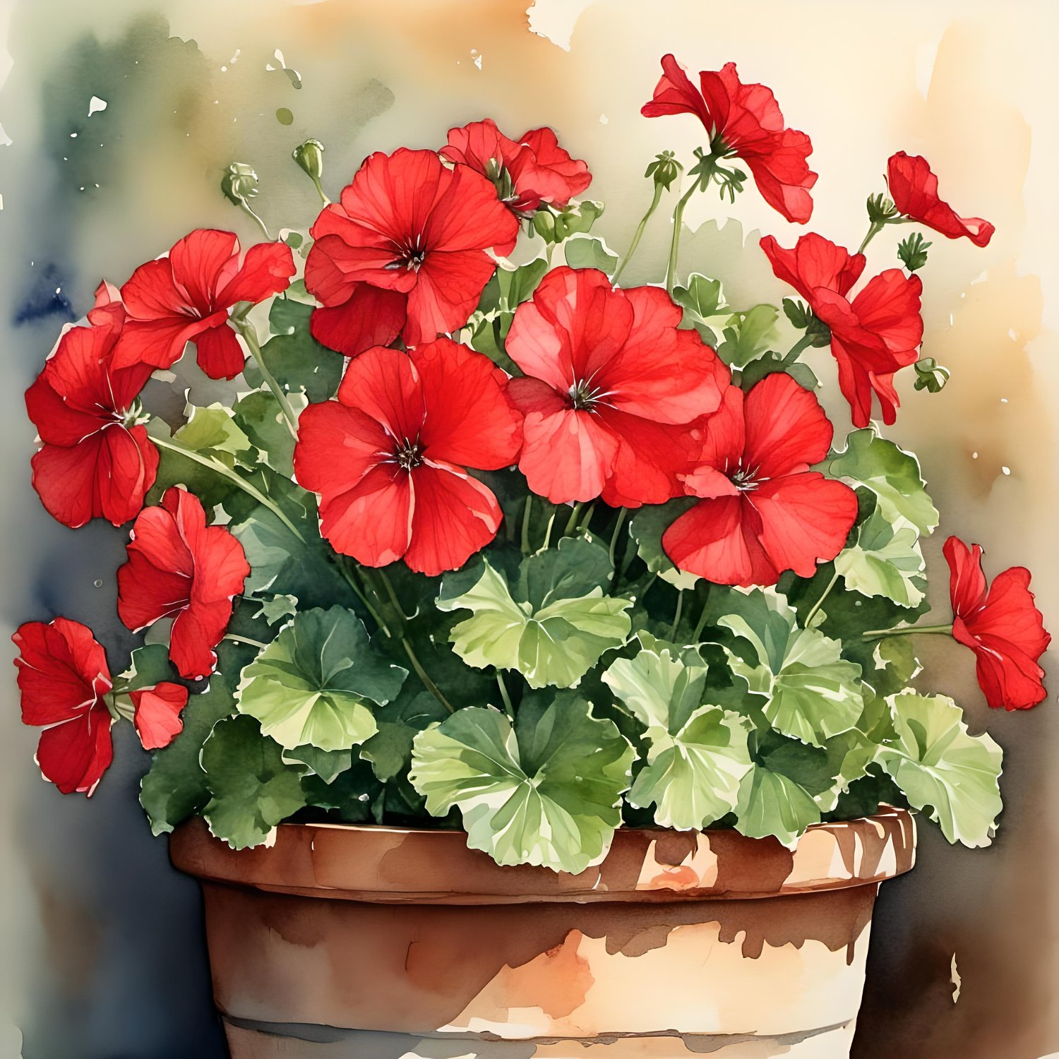 Solve Geraniums, resizable 9 to 600 pieces jigsaw puzzle online with 64 ...