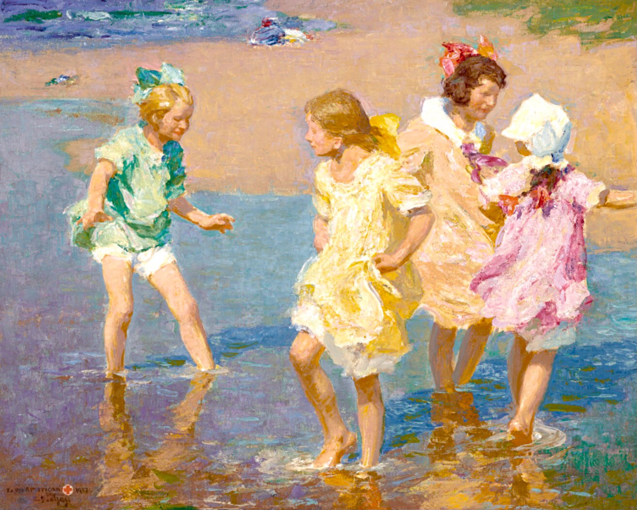 Solve Water Lilies, c.1915, Edward Henry Potthast (1857-1927) jigsaw ...