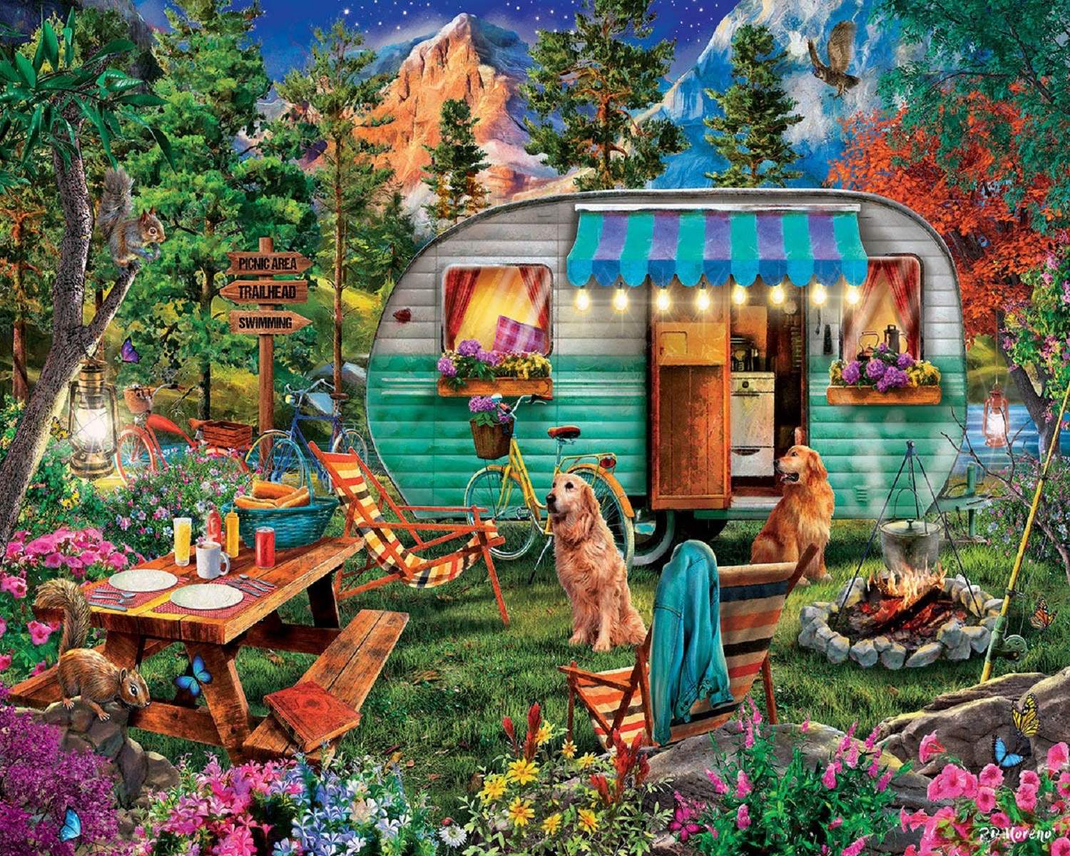 Solve Camping sauvage jigsaw puzzle online with 396 pieces