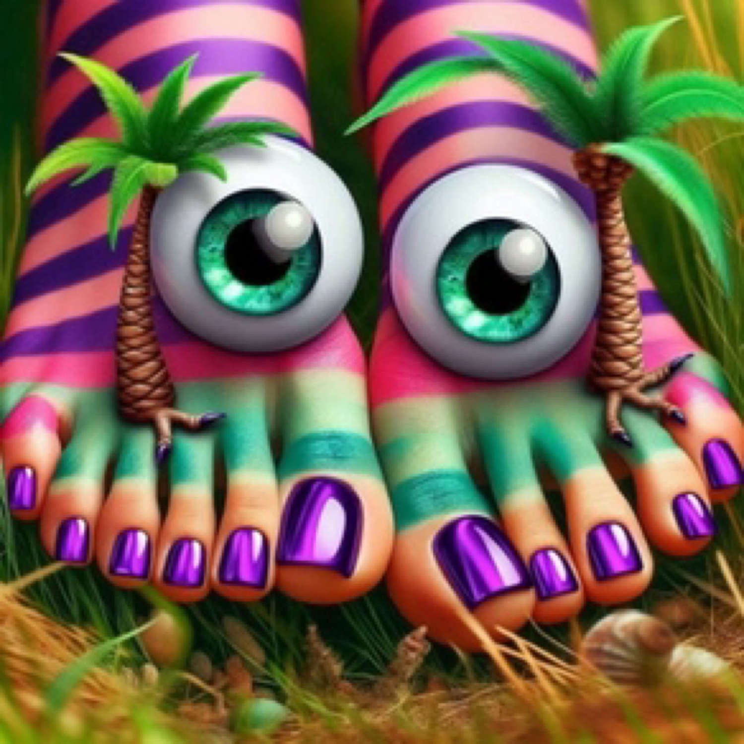 Jigsaw Puzzle | 64 pieces | Silly Feet | Jigidi