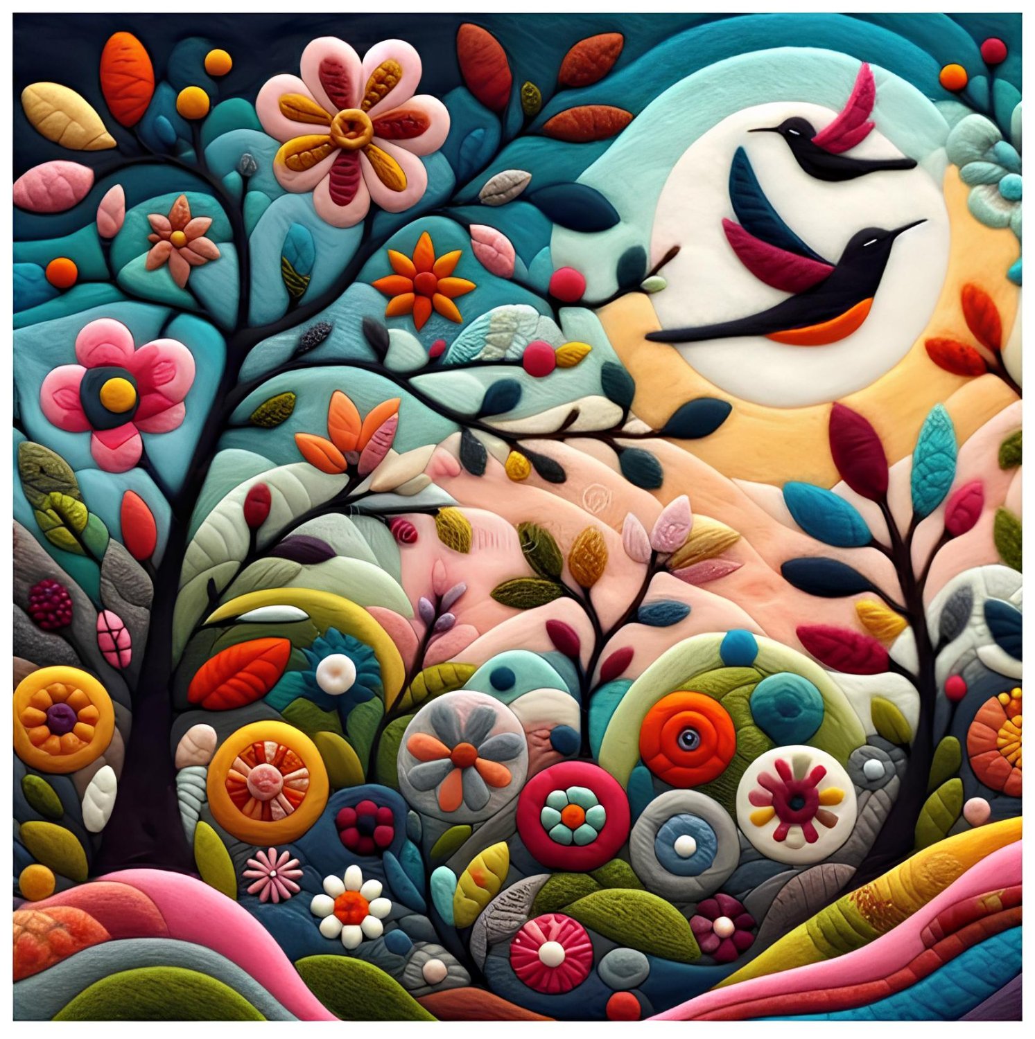 Solve Kuşlar jigsaw puzzle online with 100 pieces