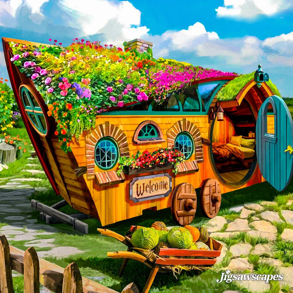 Solve Tiny house . . . . . jigsaw puzzle online with 9 pieces