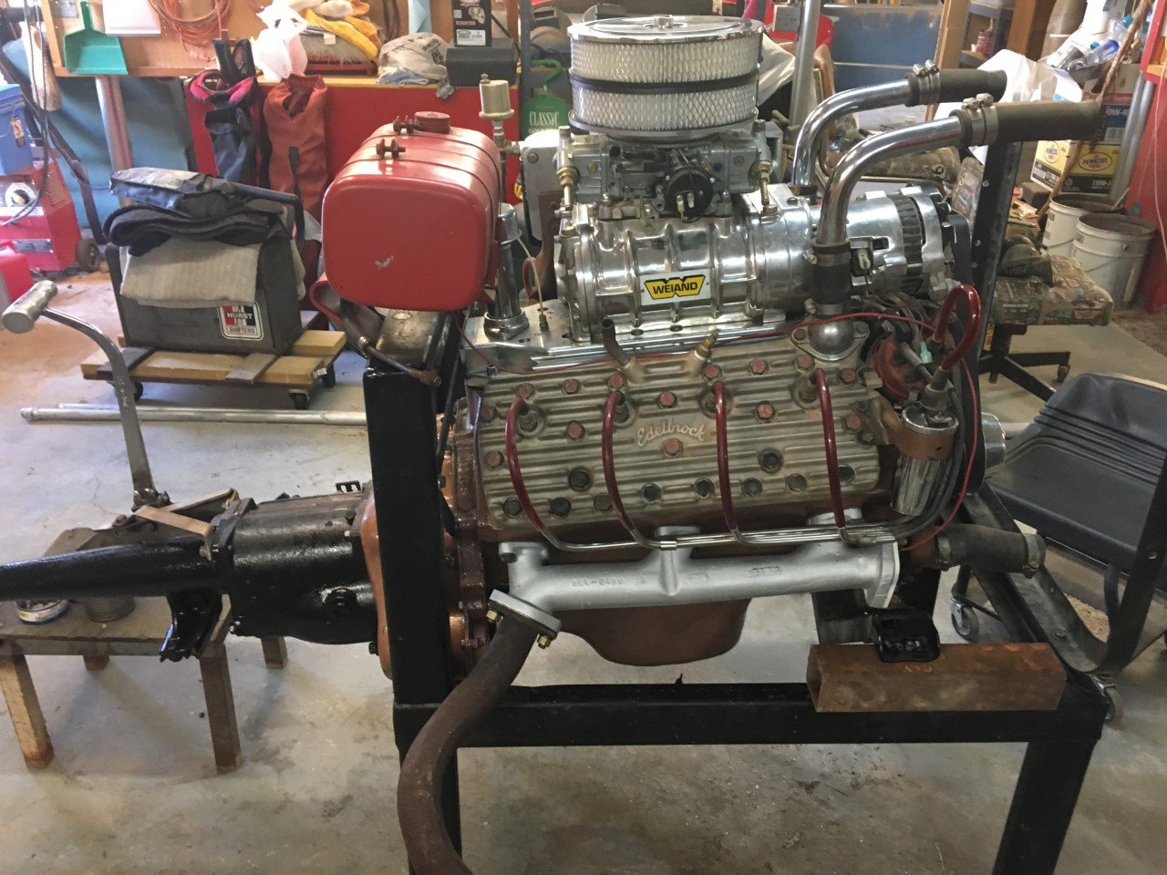 Solve 2019-9-7 setting up flathead engine in engine stand right side ...