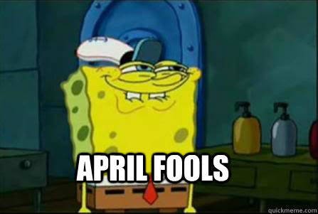 Solve Spongebob - April fools jigsaw puzzle online with 35 pieces