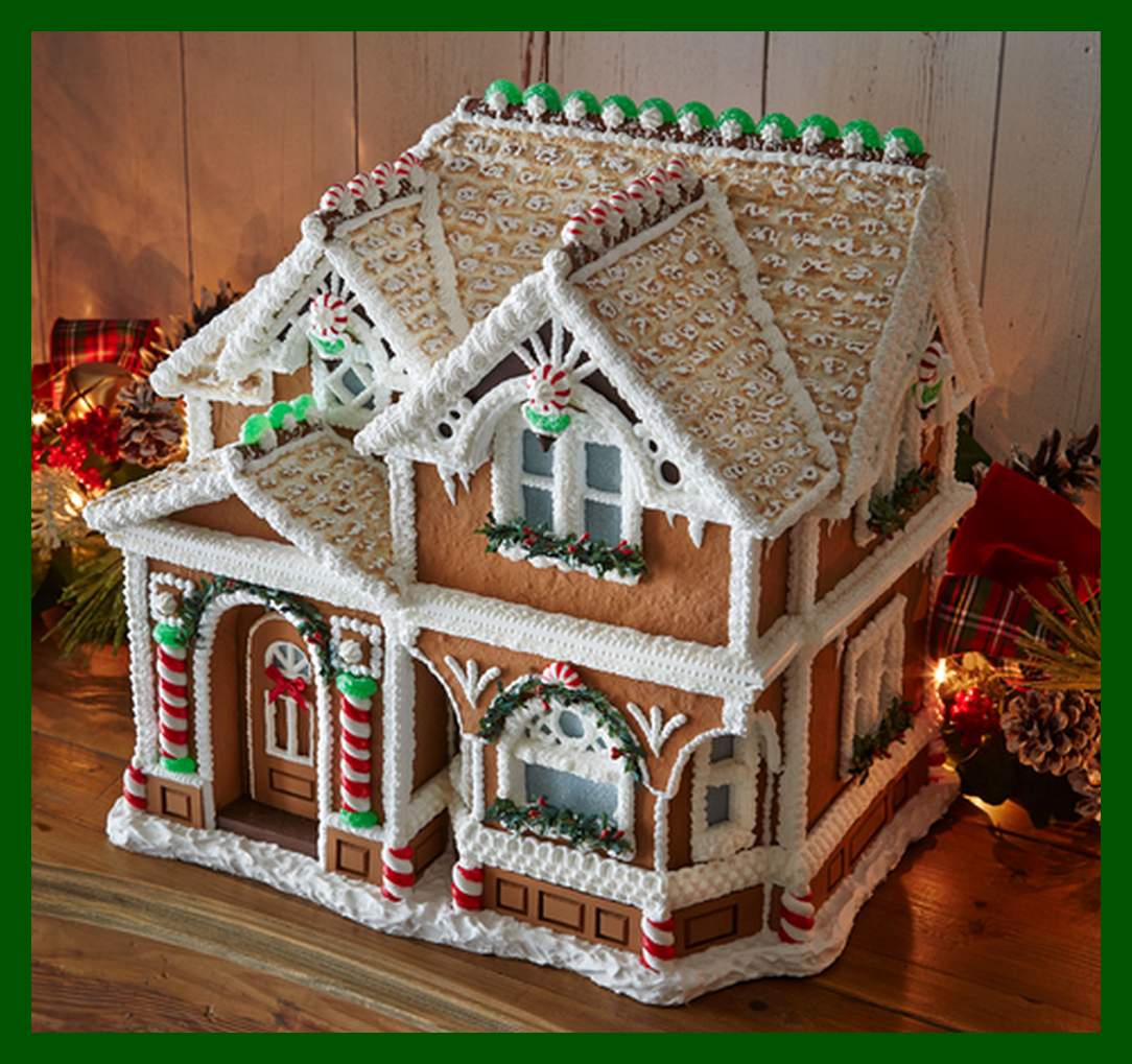Solve Stunning gingerbread house creation! jigsaw puzzle online with 36 ...