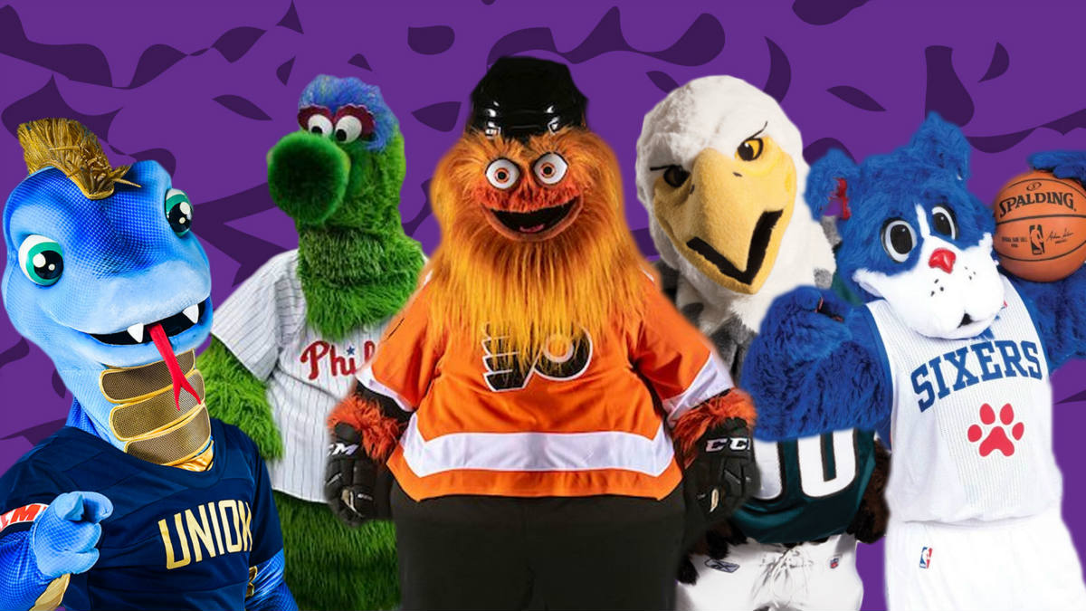 Solve Philadelphia Sports Mascots jigsaw puzzle online with 84 pieces