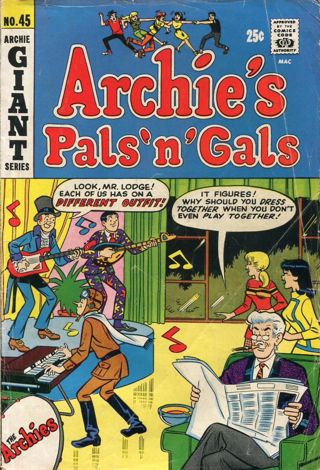 Solve Archie's Pals 'n' Gals (April 1968) jigsaw puzzle online with 176 ...
